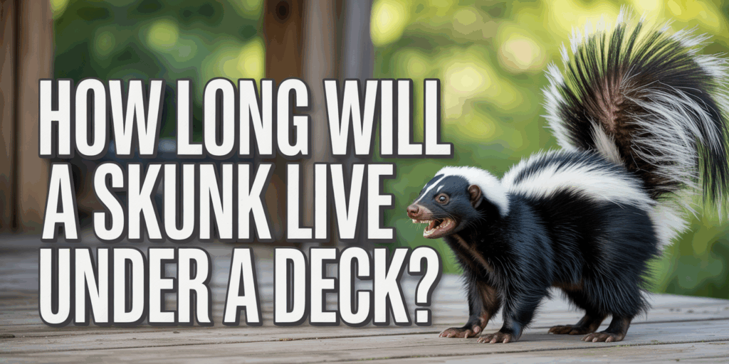 How long will a skunk live under a deck? - AAAC Wildlife Removal of Dallas